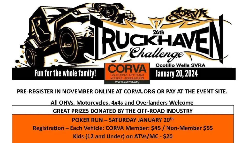 CORVA Truckhaven Challenge 2025 – Outdoor SoCal